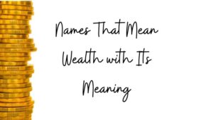 Top 52+ Names That Mean Wealth with Its Meaning | My Name Guide